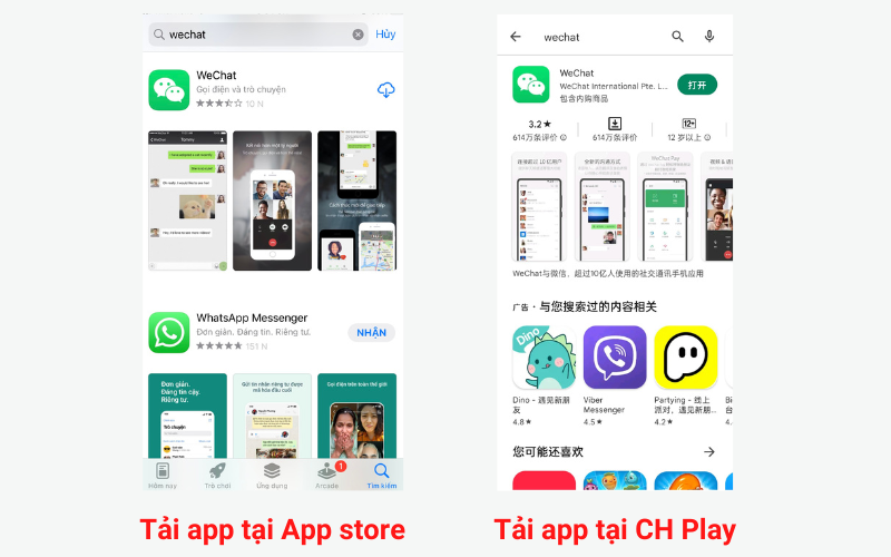 Hướng dẫn tải wechat trên máy tính, điện thoại